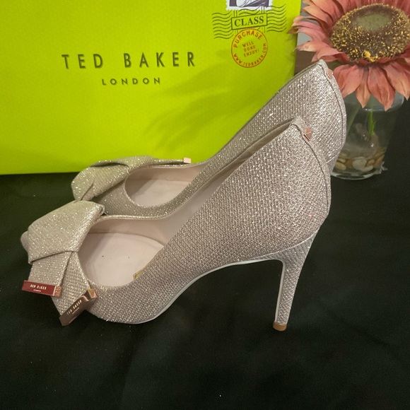 Ted Baker | Shoes | Ted Baker Rose Gold Glitter Shoes | Poshmark